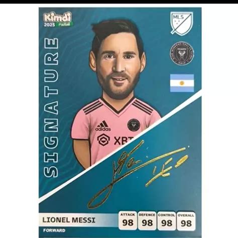 خرید و قیمت کارت کیمدی 2025 امضا مسی از غرفه ارزانه