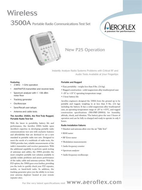 Pdf 3500 Portable Radio Communications Test Set Dokumen Tips