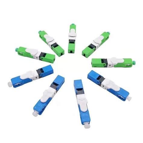 10 PCS FTTH SC Fiber Optic Fast Connector UPC SC APC Singlemode Optical Quick Connector FTTH