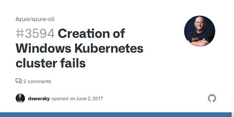 Creation Of Windows Kubernetes Cluster Fails · Issue 3594 · Azureazure Cli · Github