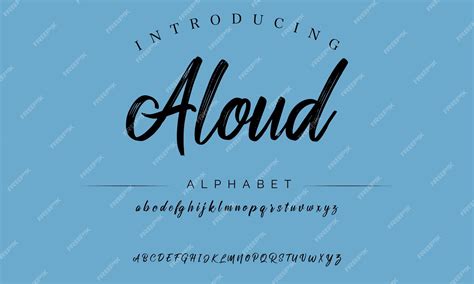 Premium Vector Hand Drawn Vector Alphabet Modern Monoline Signature Script Font Elegant