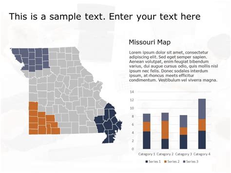 Missouri Map 6 Powerpoint Template