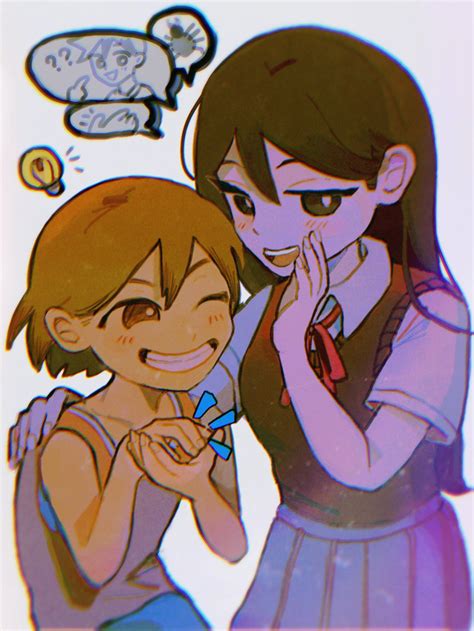 Safebooru 1boy 1girl Aged Down Black Sweater Vest Blue Shorts Blush