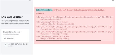 Unicodedecodeerror With Las Files And Fileuploader · Issue 2608
