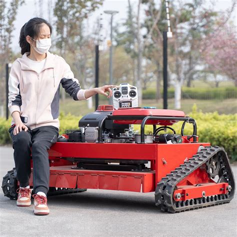 원격 제어 로봇 가솔린 잔디 깎는 기계 정원 잔디 깎는 기계 절단 폭 1070mm Aliexpress