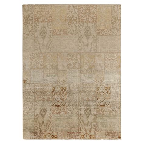 Rug And Kilims Classic Style Rug In Beige Brown Gold Ikats Pattern