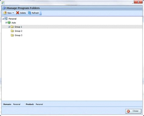 Manage Program Folders