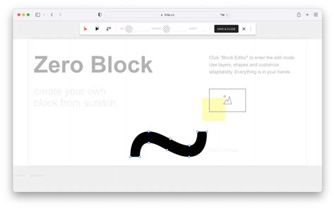 Векторный редактор в Zero Block
