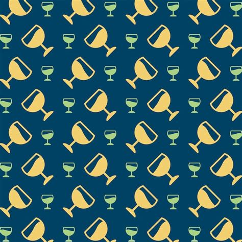 Premium Vector Cocktail Handsome Trendy Multicolor Repeating Pattern