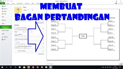 Template Bagan Pertandingan Excel