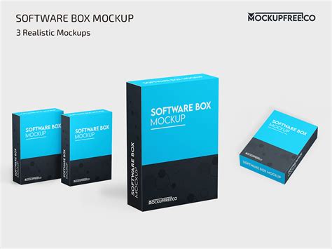 Software Box Mockup Psd Behance