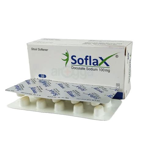 Soflax 100mg Capsule Arogga Online Pharmacy