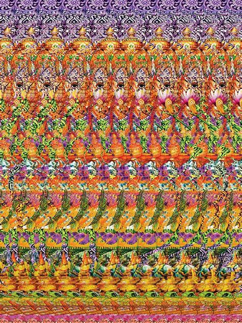 Set Of 8 Hidden 3d Stereogram Llusion Posters Ebay