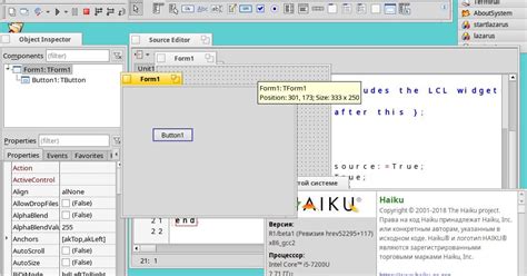 New Build Lazarus For Haiku B1 R Programming