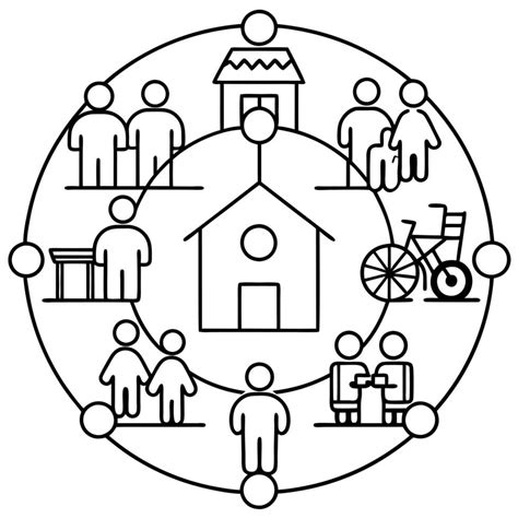 Community Integration For Rehabilitation On White Background No Need Outline Circle 50988678 Community Integration For Rehabilitation On White Background No Need Outline Circle 50988678