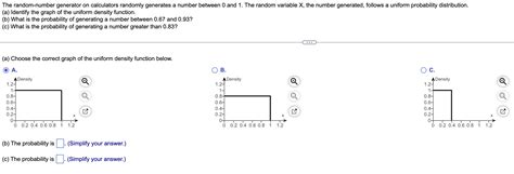 Solved The Random Number Generator On Calculators Randomly