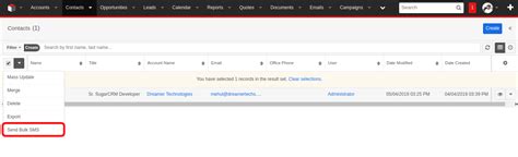Sms Integration With Sugarcrm Dreamer Technologies