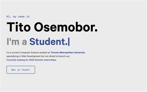 GitHub Tito Osemobor V1 This Is The First Iteration Of My Personal