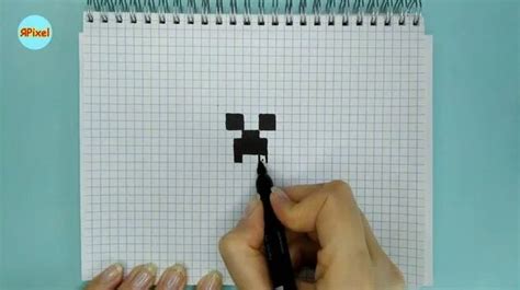 Как нарисовать по клеточкам Крипера ИЗ Майнкрафт Pixelart 92 Крипер Minecraft Creeper