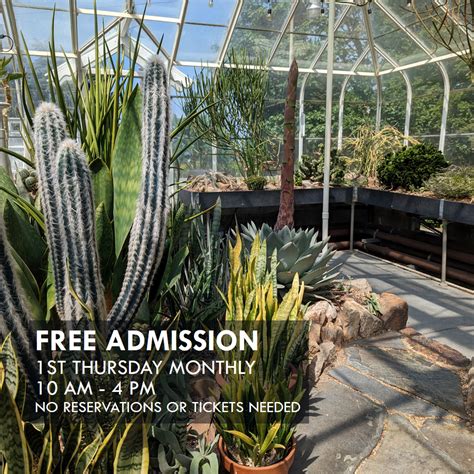 Free Conservatory Admission 1st Free Thursday — Volunteer Park