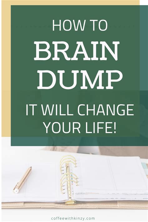 How To Do A Brain Dump Properly To Stop Feeling Utterly Overwhelmed Artofit