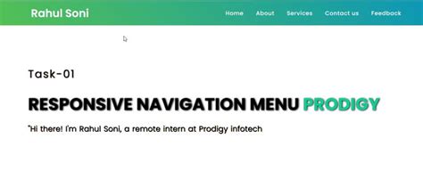 completed task 1 of my internship at prodigy infotech rahul soni posted on the topic linkedin