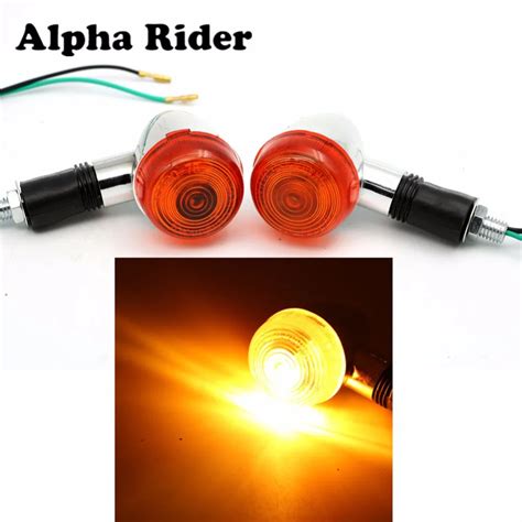 1 Pair Motorcycle Motorbike Turn Signal Indicators Blinkers For Honda