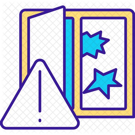 Broken Windows Hazard Icon Download In Colored Outline Style