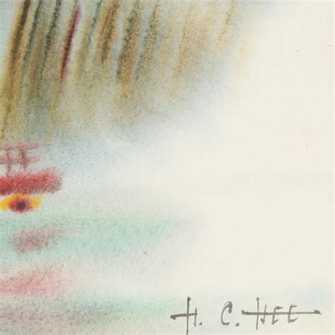 Hon Chew Hee American Chinese 1906 1993 Village Scene Lot 184