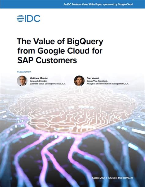 The Value Of BigQuery From Google Cloud For SAP Customers TechProspect