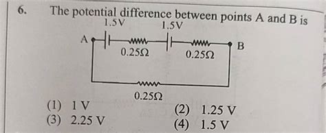 The Potential Difference Between Points A And B Is Filo