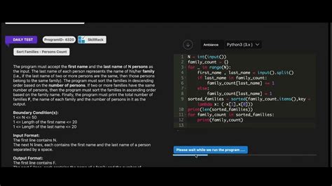 Skillrack Daily Test Solution 30 11 2024 Youtube