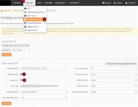 Habilitar Registro De Errores En Ferozo Parzibyte