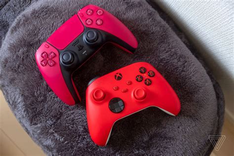 The Red Ps5 Controller Is A Different Red To The Red Xbox Series X Controller The Verge