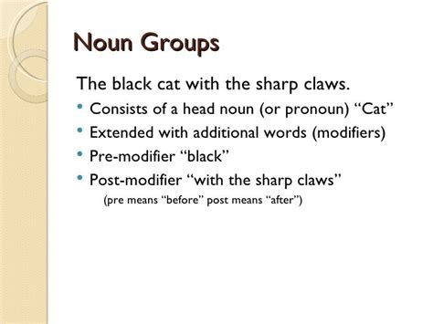 Noun Groups