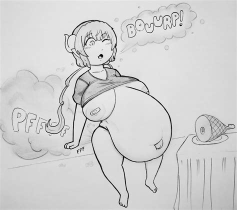 Rule 34 Belly Bulge Belly Expansion Belly Inflation Bloated Belly Burp Burping Dragon Maid