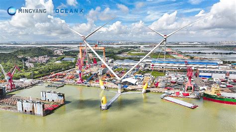 Mingyang Launches Twin Rotor V Shaped Floating Wind Turbine Platform Offshore Wind