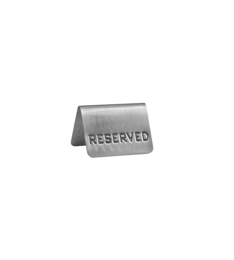Reserved Sign 75x50mm A Frame Stainless Steel 12