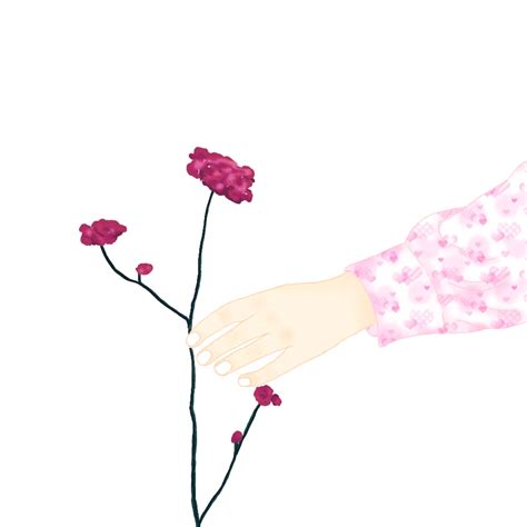 아름다운 꽃을 들고 있는 이슬람 여성의 그림 꽃을 들고 있는 이슬람 여성의 손 그림 아름다운 여자의 손 그림 이슬람교도