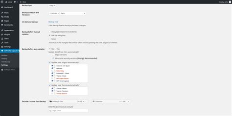 Wp Time Capsule Setting Up Wordpress Auto Updates