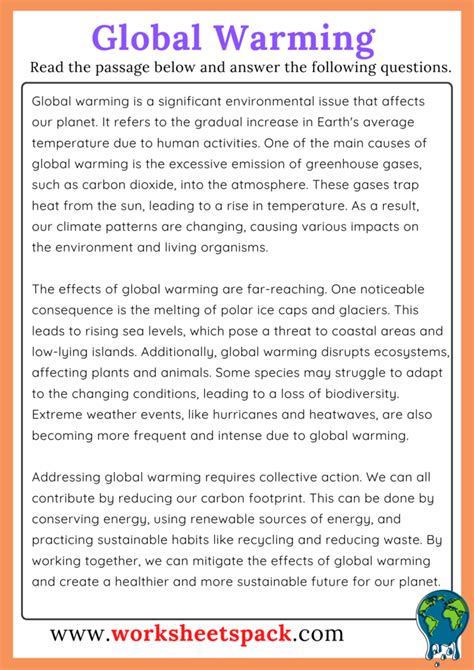 Grade 5 Reading Comprehension Worksheets Worksheetspack