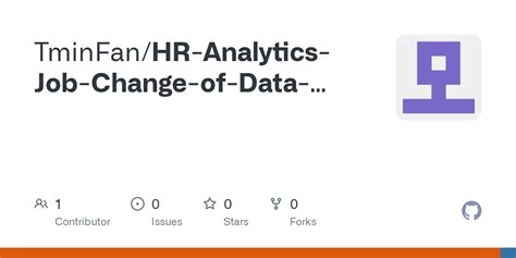 GitHub TminFan HR Analytics Job Change Of Data Scientists