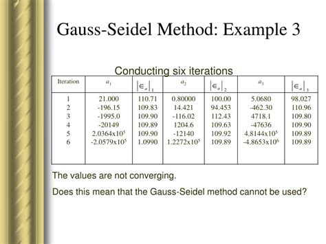 PPT Gauss Seidel Method PowerPoint Presentation Free Download ID 534433