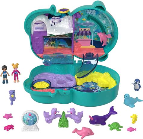 Polly Pocket Otter Aquarium Compact Aquarium Theme With Micro Polly