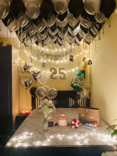 Birthday Decoration For Boyfriend 25th Birthday Birthday Room
