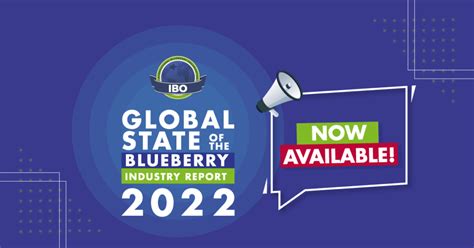 Ibos 2022 Global State Of The Blueberry Industry Report Available For Free