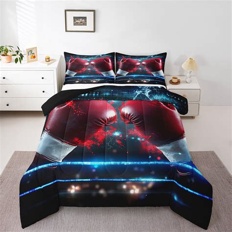 Teens Boxing Bedding Setsports Games Comforter Set Boxing Gloves