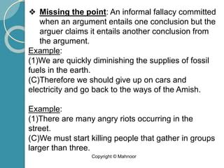 Informal Fallacies In Logic PDF