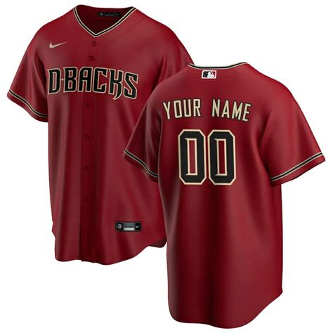 Arizona Diamondbacks Custom Name Number Replica Baseball Jersey Red Robert Henrys