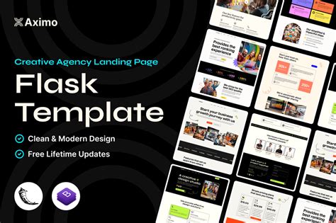 Item Aximo Flask Creative Agency Bootstrap Template By